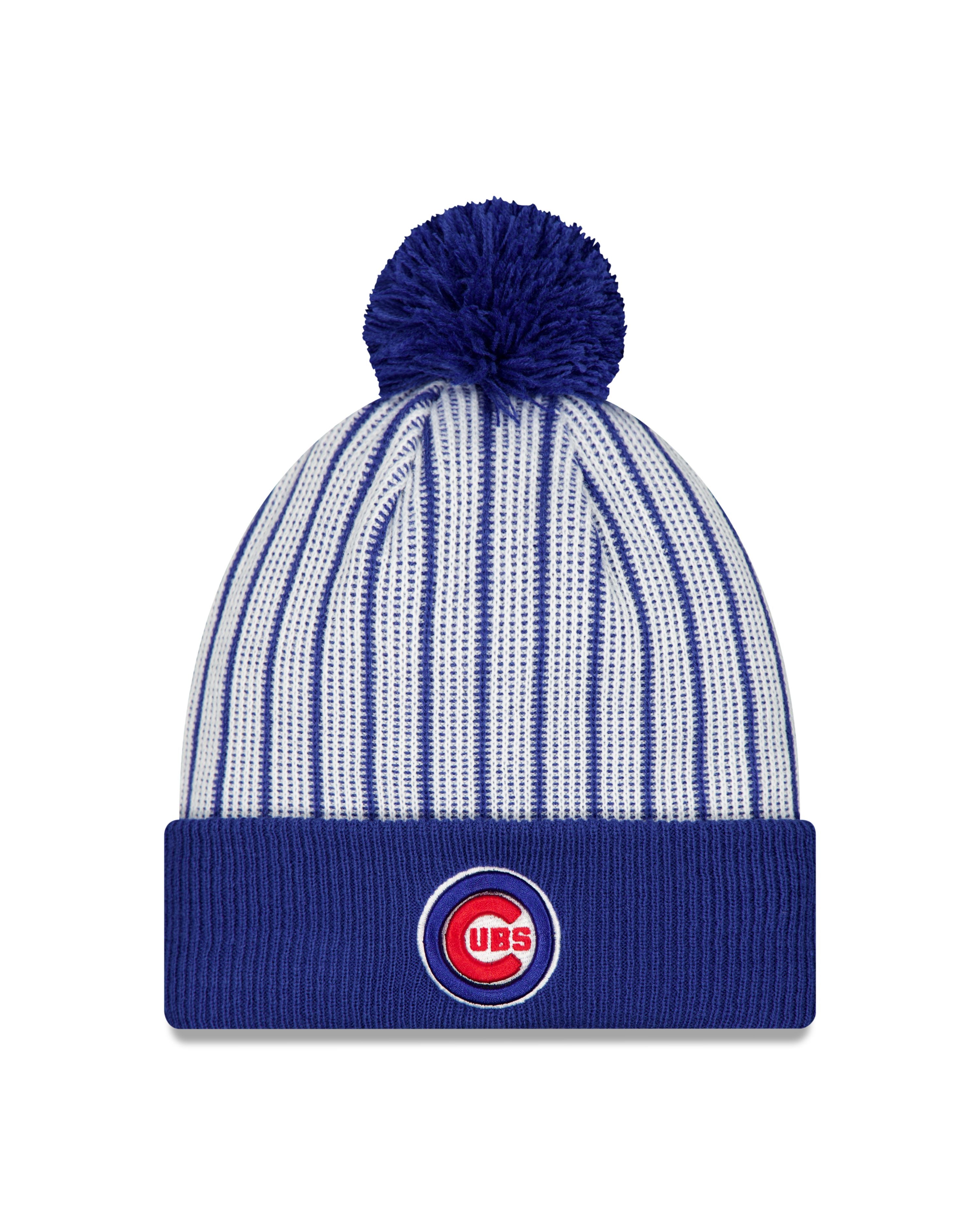 Chicago Cubs Logo Pinstripe Knit Royal/White by New Era – Ivy Shop
