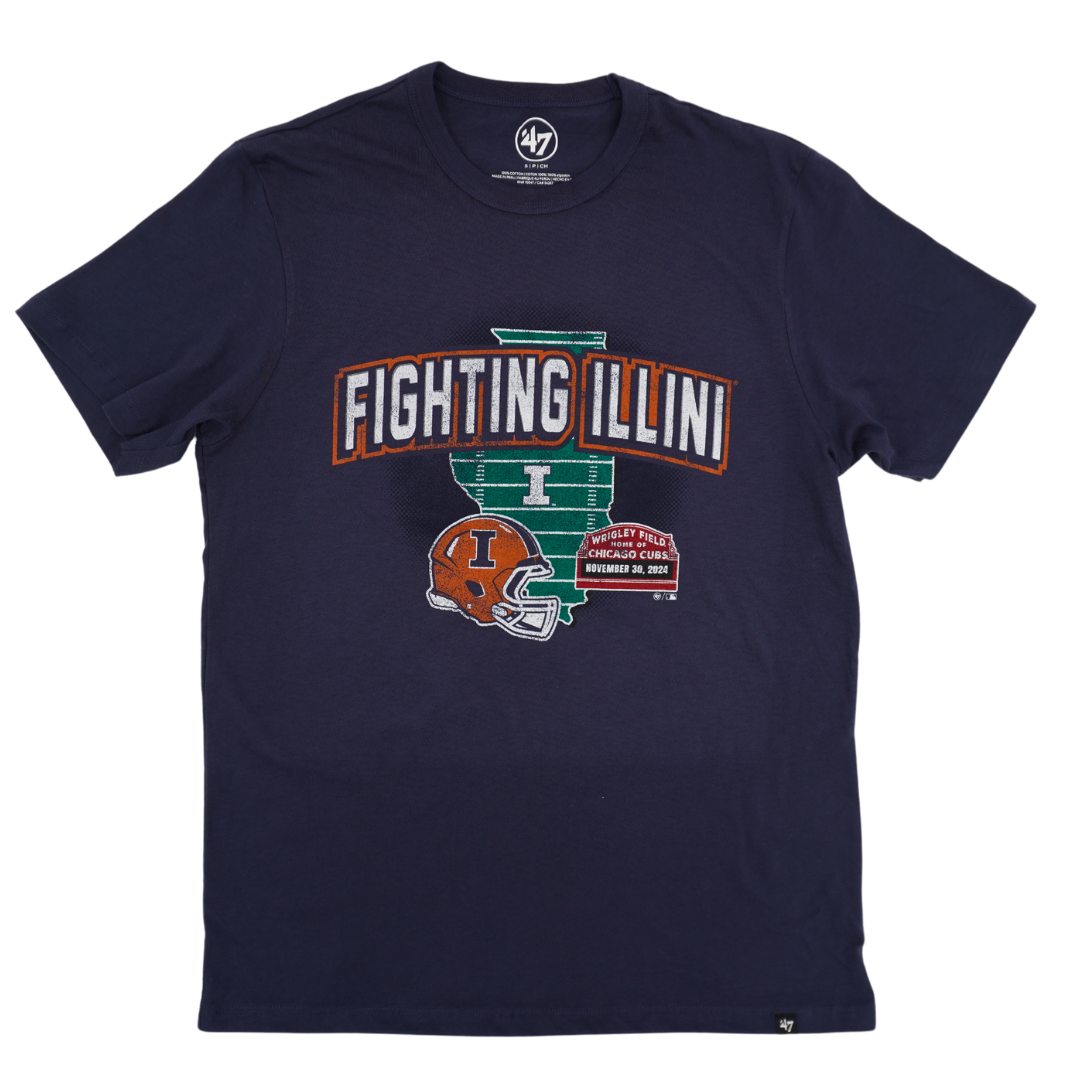 Wrigley Field X The University of Illinois Urbana-Champaign Navy Tee b ...