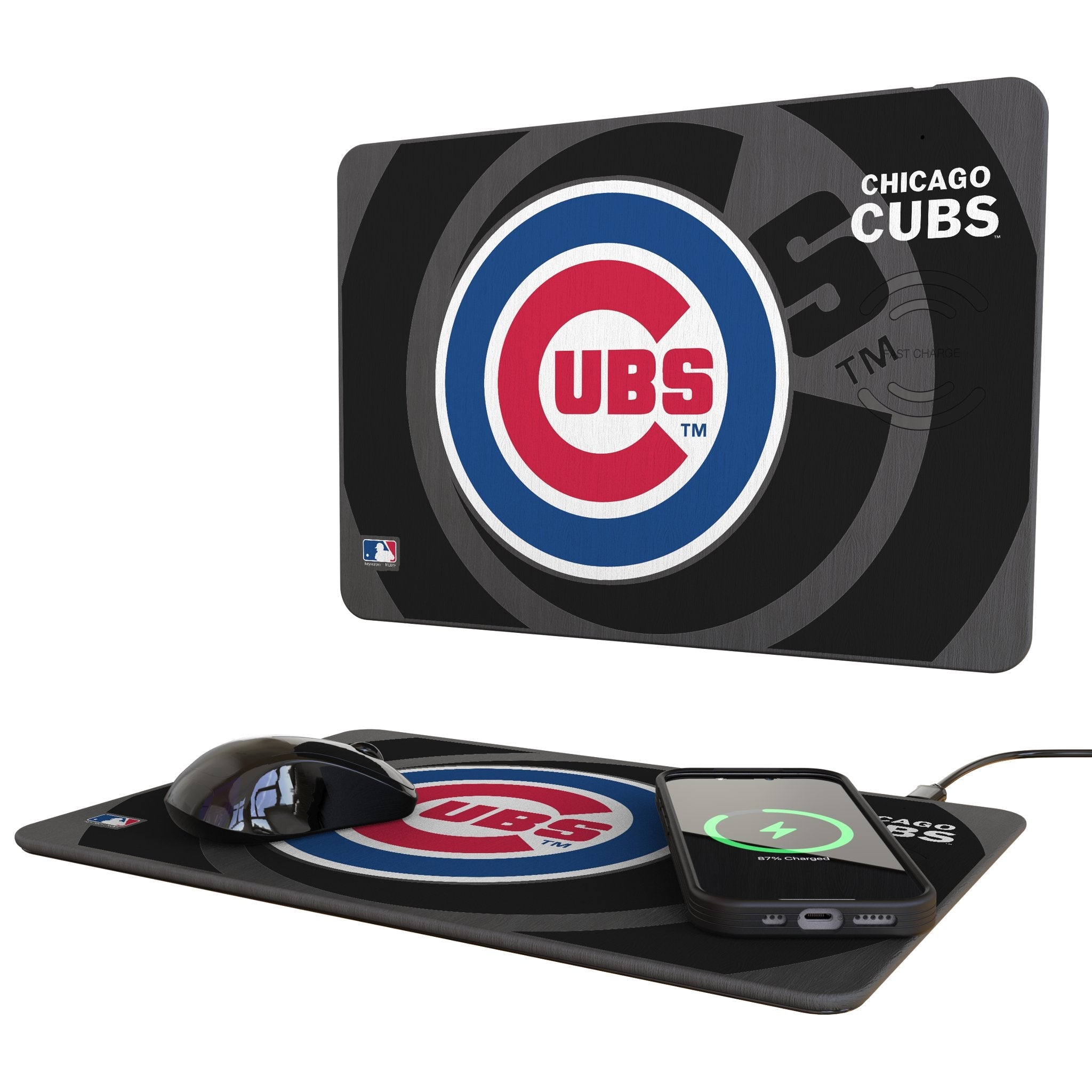 Chicago Cubs Monocolor Tilt 15-Watt Wireless Charger and Mouse Pad ...